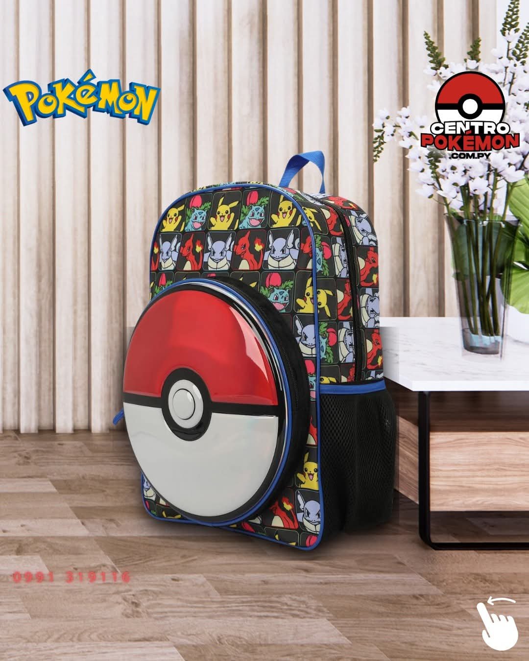 Mochila Pokémon diseño Pokéball | centropokemon.com.py