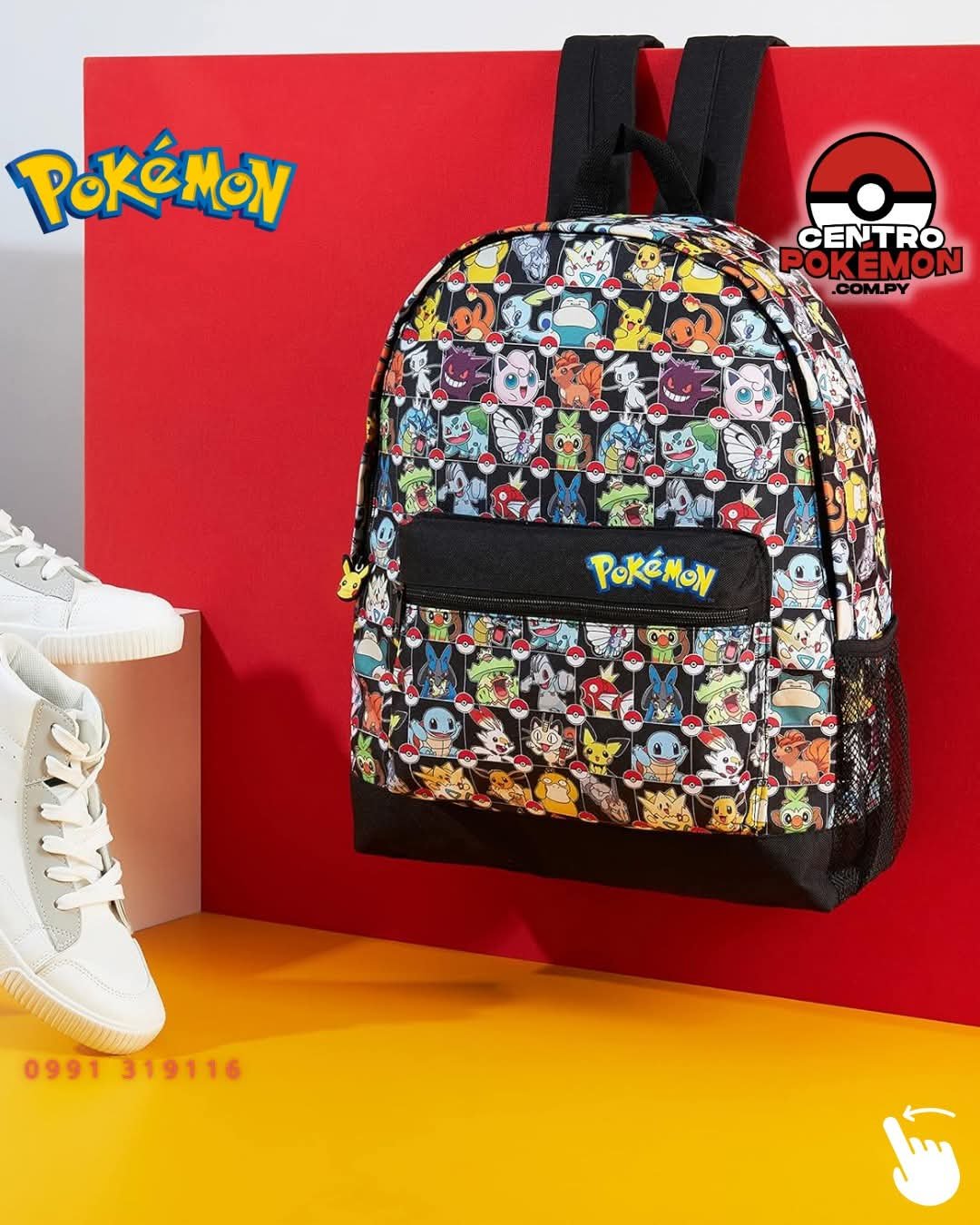 Mochila Pokémon Kanto collage | centropokemon.com.py