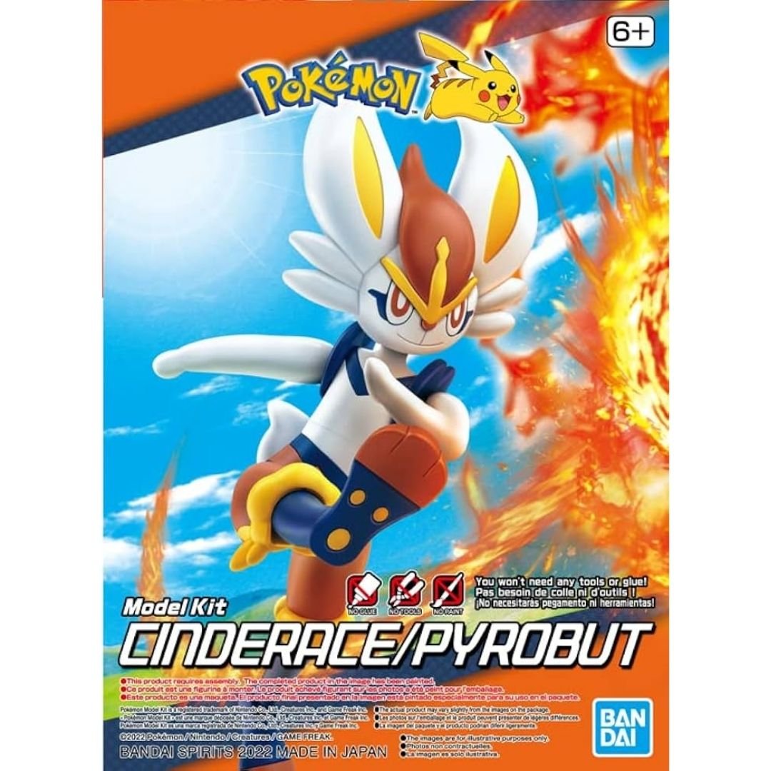 Pokémon BANDAI Hobby Plastic Model Kit 50 Cinderace Pokémon Spirits ...
