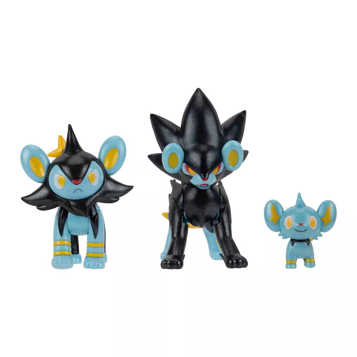 Pokémon Shinx, Luxio, and Luxray Select Evolution Action Figure Set ...