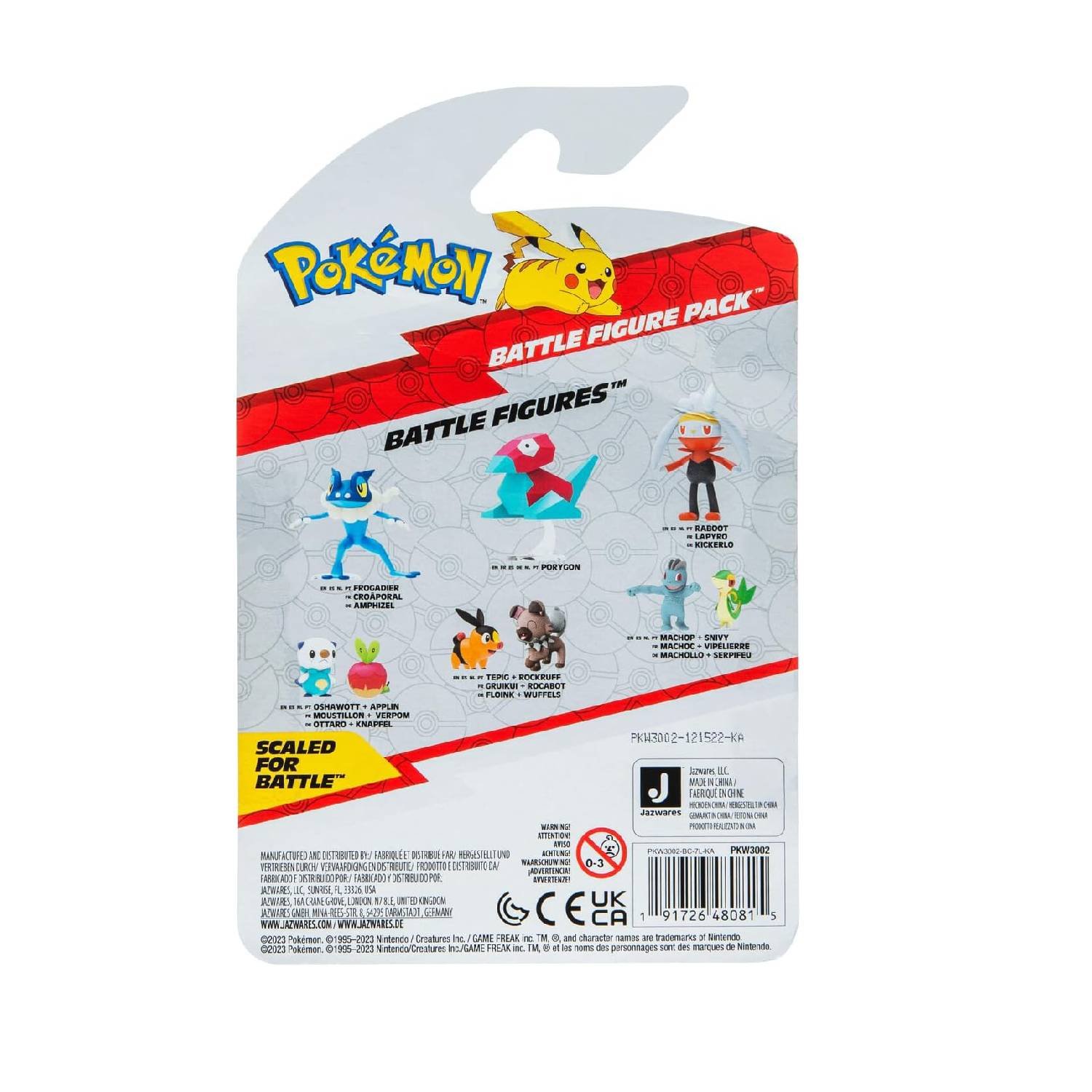 Pokemon Machop Snivy Battle Figure Pack Jazwares – centropokemon.com.py