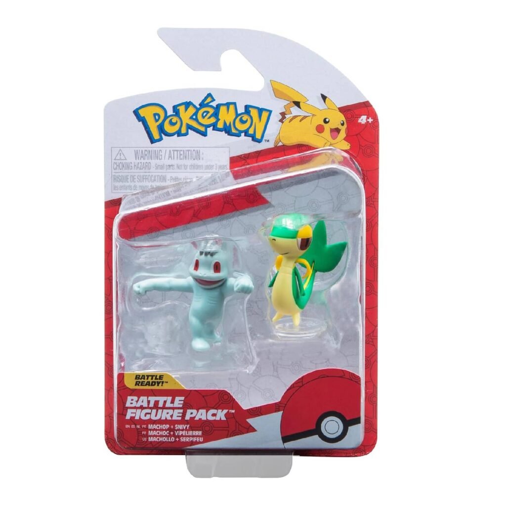 Pokemon Machop Snivy Battle Figure Pack Jazwares | centropokemon.com.py