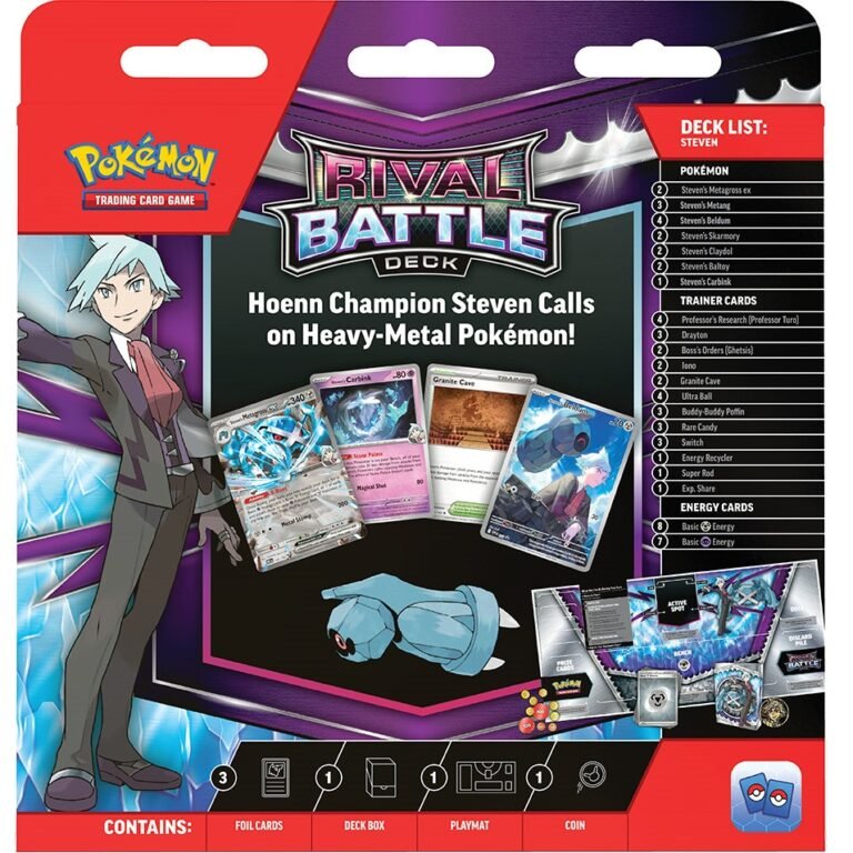 Pokemon TCG Rival Battle Deck Steven - ingles | centropokemon.com.py